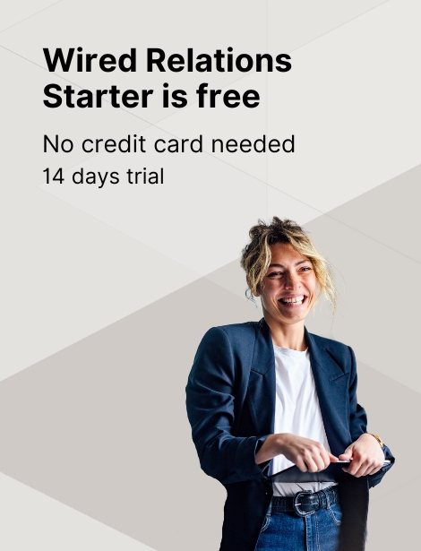 Try Wired Relations for free | Create your account today